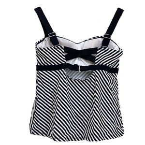 Athleta | Swim | Athleta Slash Stripe Tankini 36bc | Poshmark